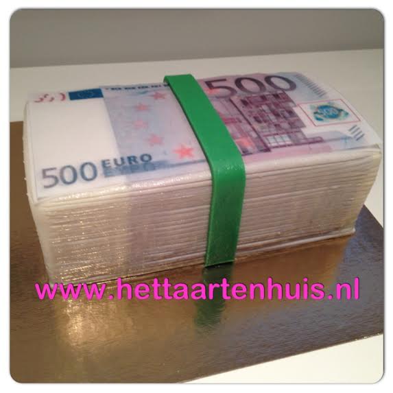3D Geld bundel (Stack) taart - Het Taartenhuis