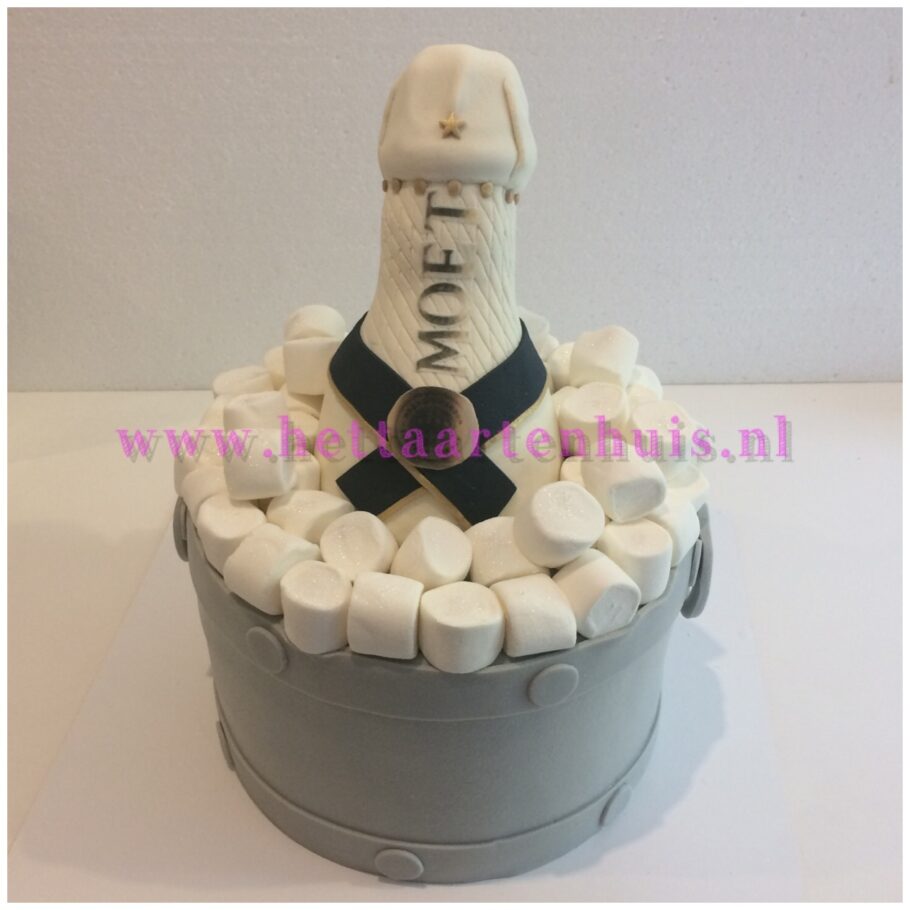 Moët & Chandon ice bucket taart - Het Taartenhuis