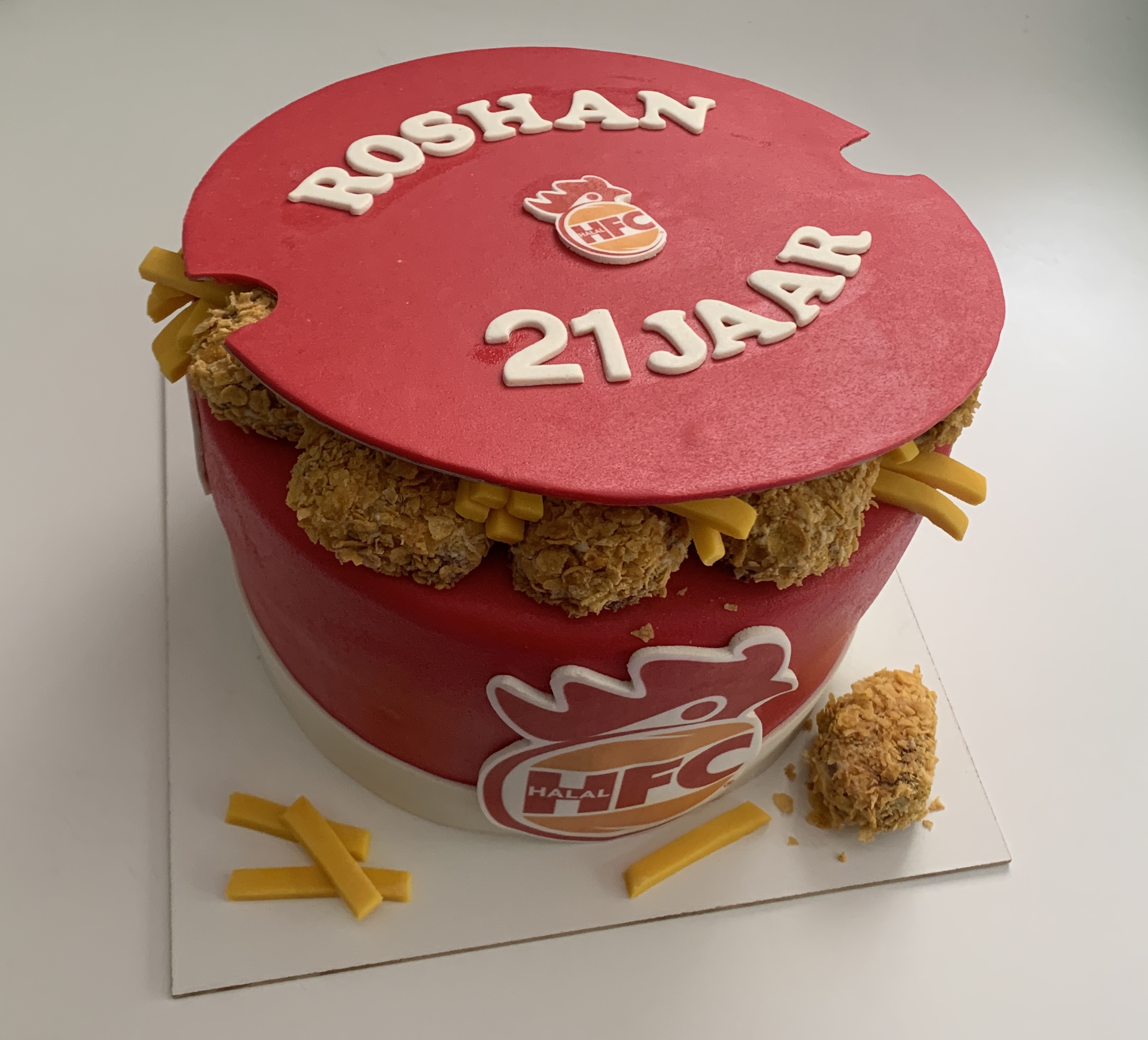 3D HFC Bucket taart - Het Taartenhuis