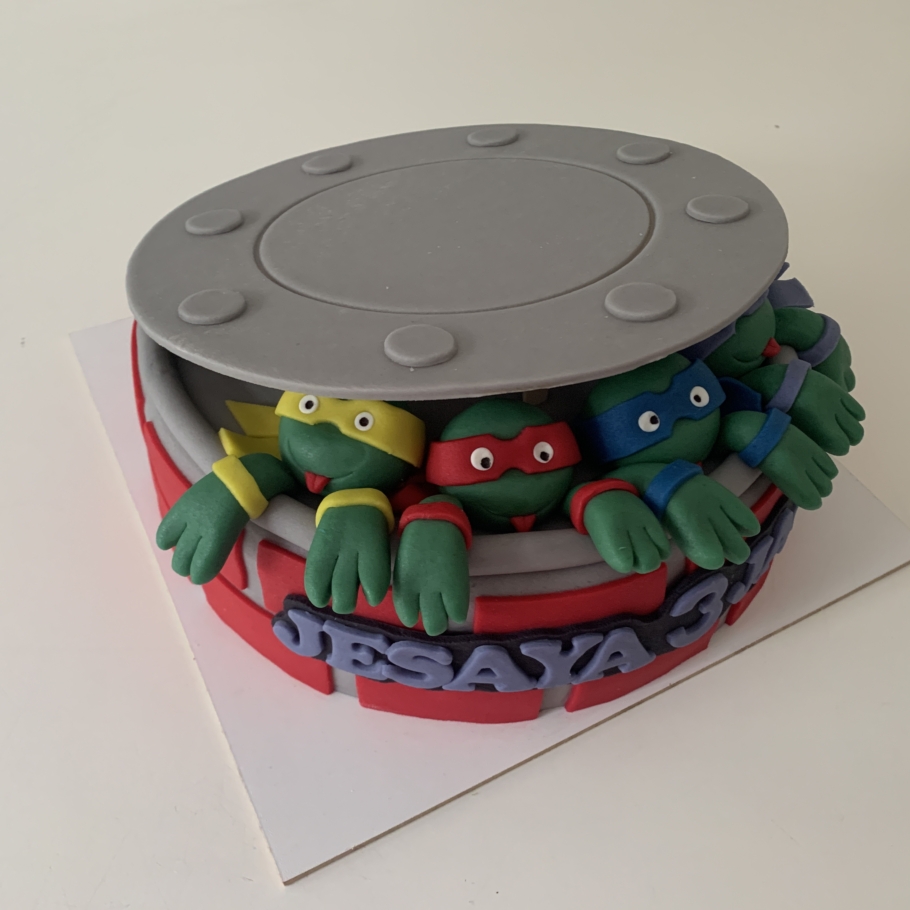 Ninja Turtles taart JESAYA - Het Taartenhuis