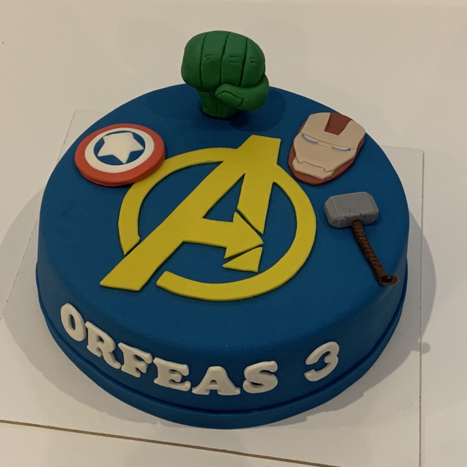 Avengers taart ORFEAS - Het Taartenhuis