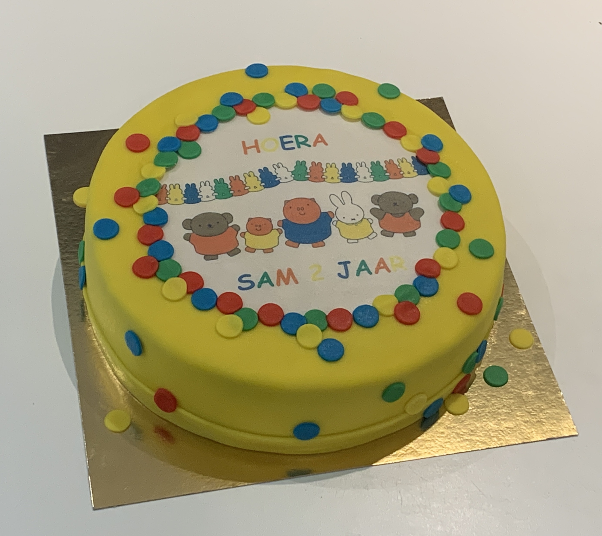 Nijntje en vriendjes taart SAM - Het Taartenhuis