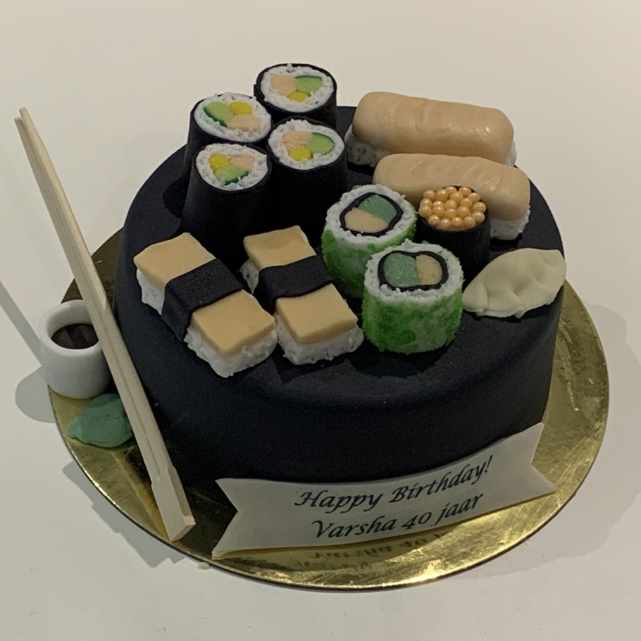 Sushi taart VARSHA - Het Taartenhuis