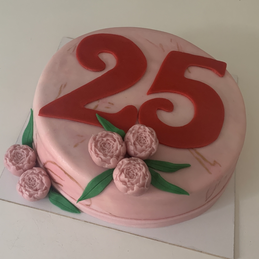 Pioenrozen taart - Het Taartenhuis