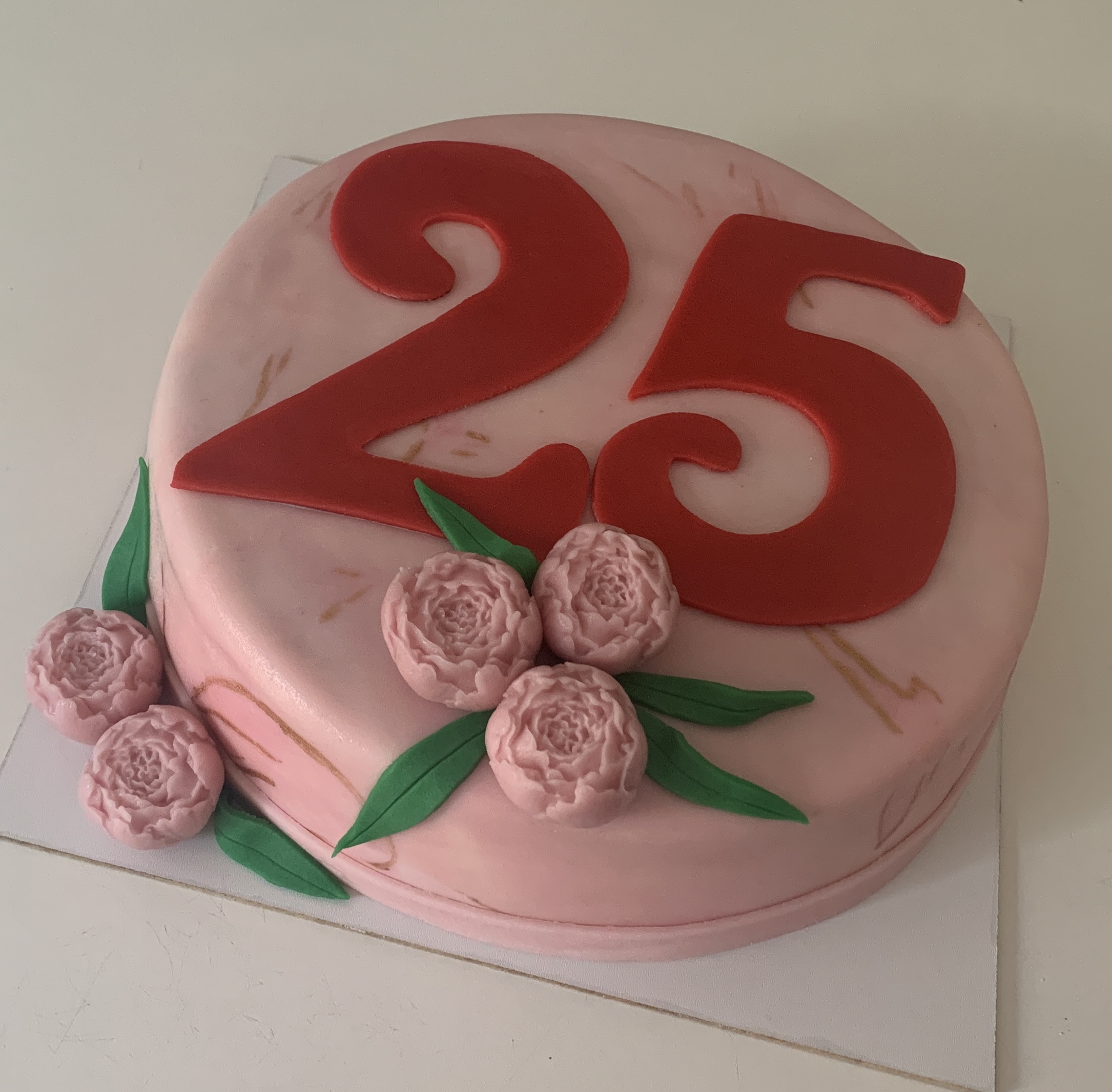 Pioenrozen taart - Het Taartenhuis