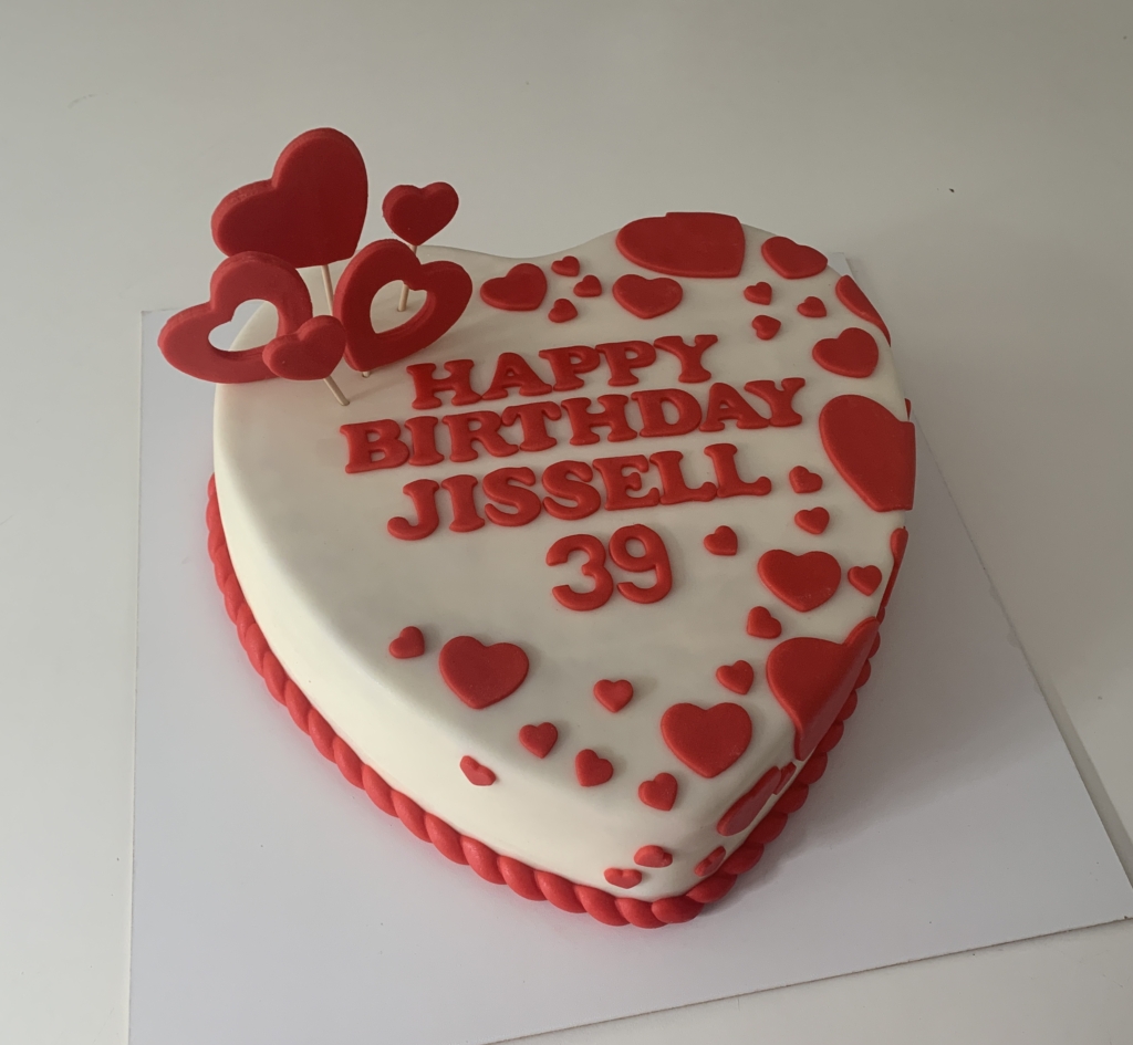 Hart taart JISSELL 39 - Het Taartenhuis