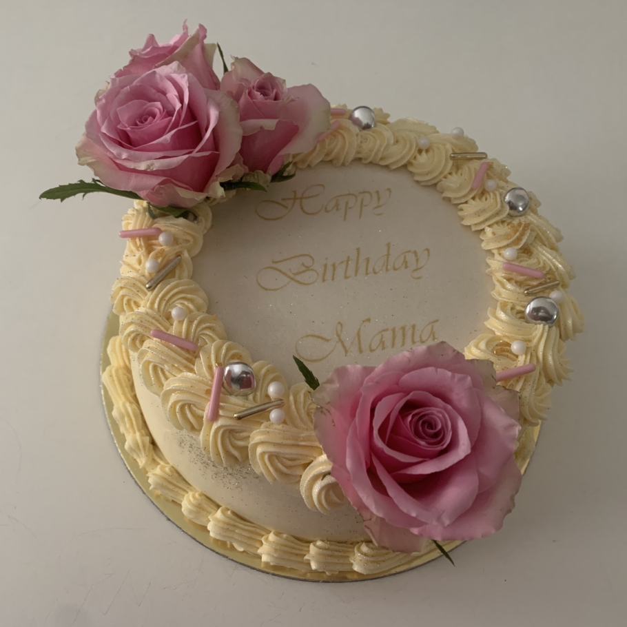 Happy Birthday Mama taart - Het Taartenhuis