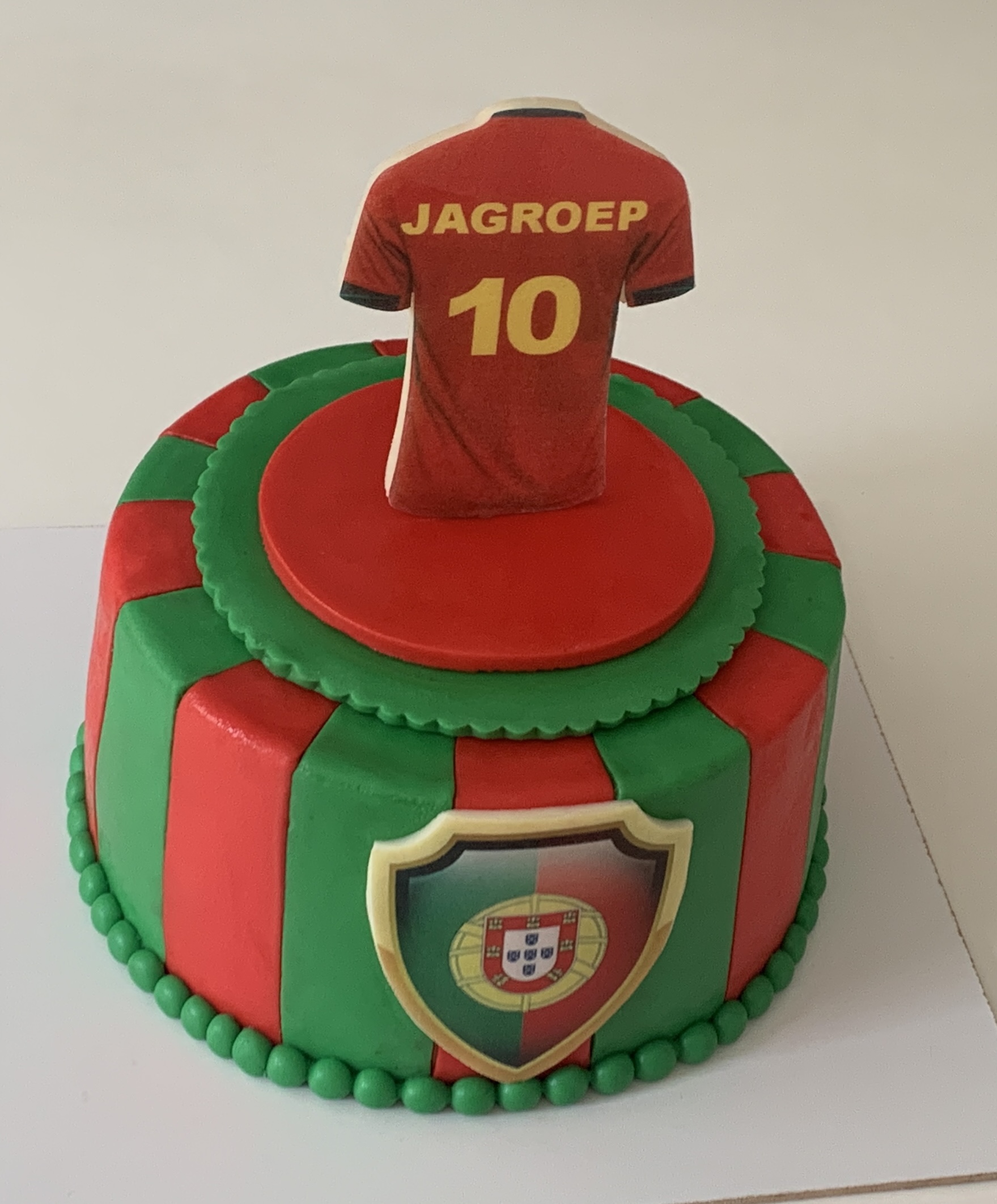 Portugal voetbal taart JAGROEP - Het Taartenhuis