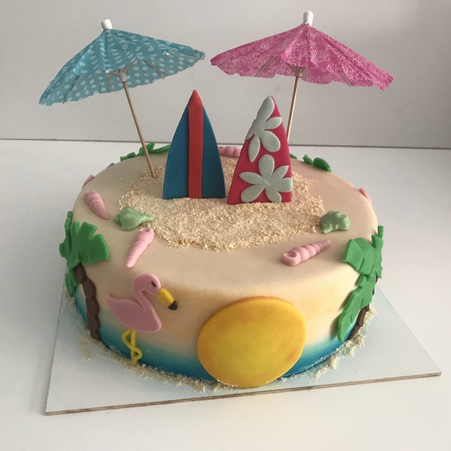 Zomer taart surfplanken - Het Taartenhuis