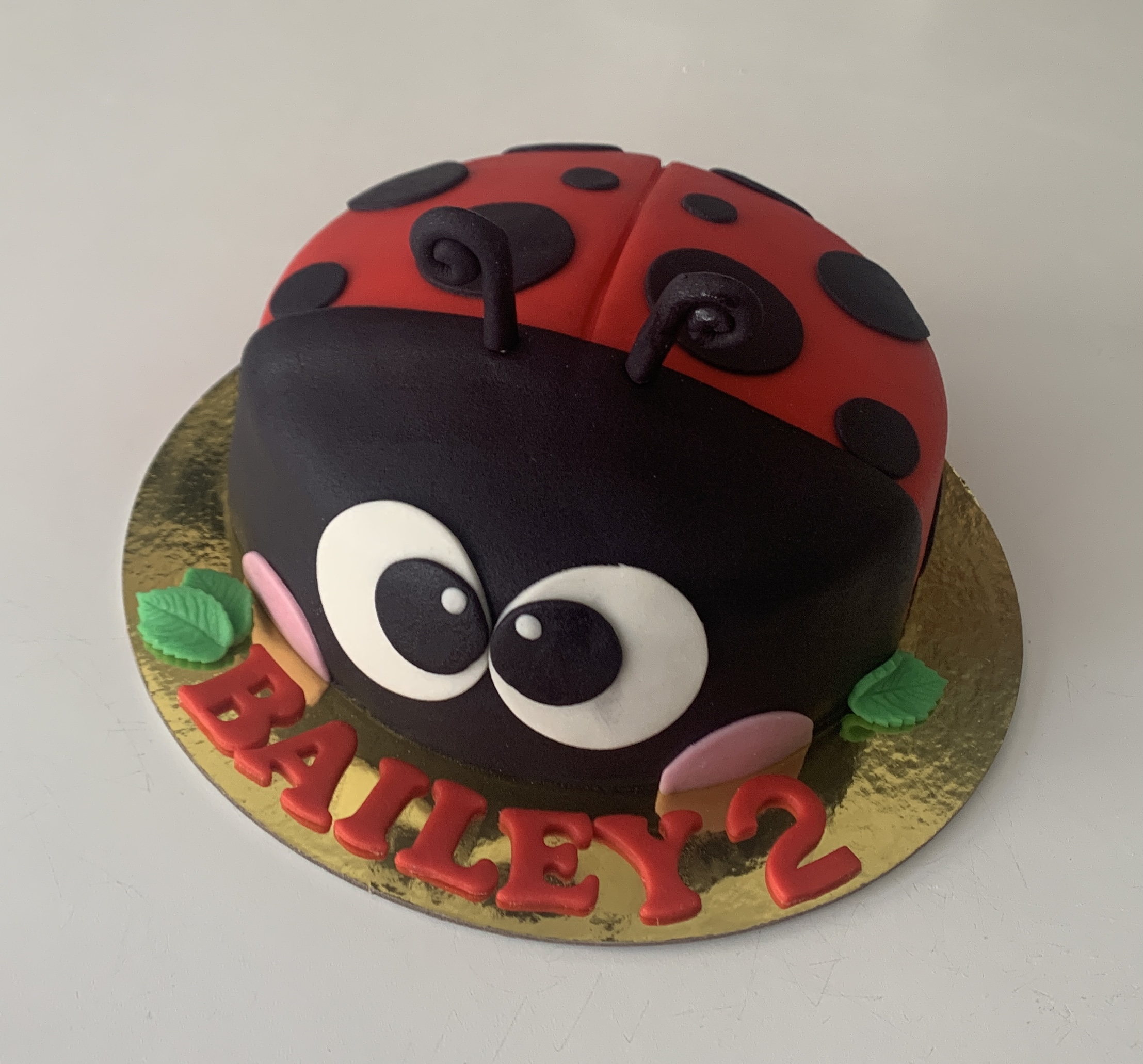 3D lieveheersbeestje taart BAILEY - Het Taartenhuis