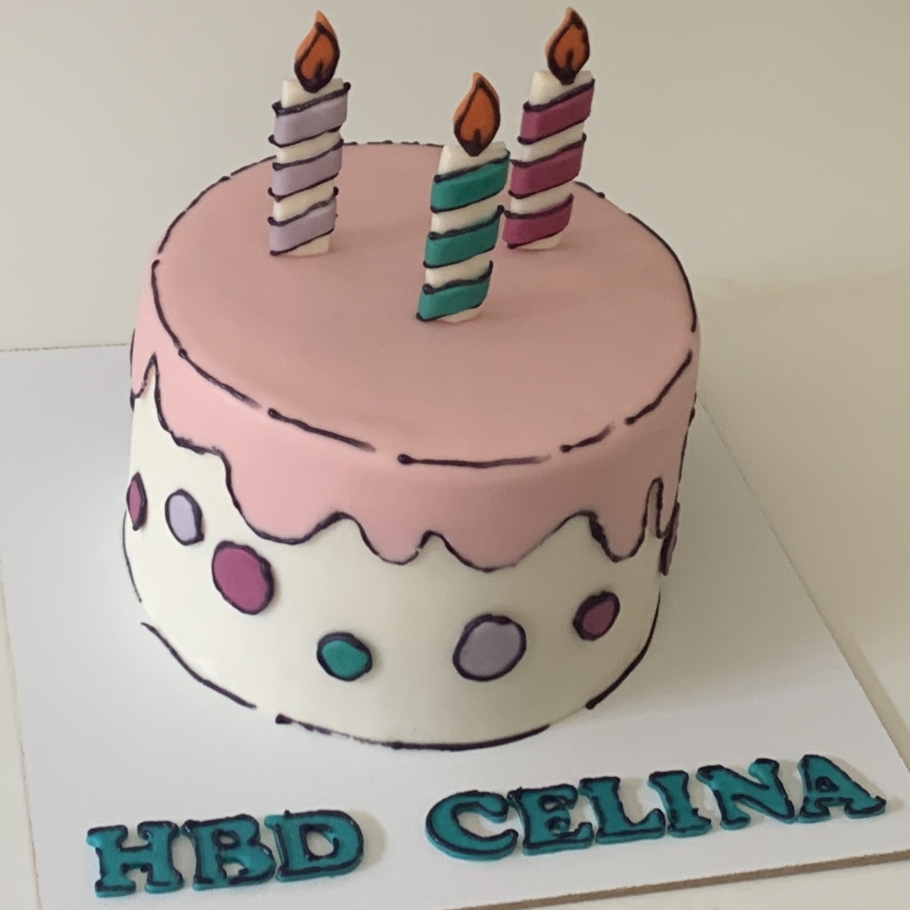 Comic taart CELINA - Het Taartenhuis