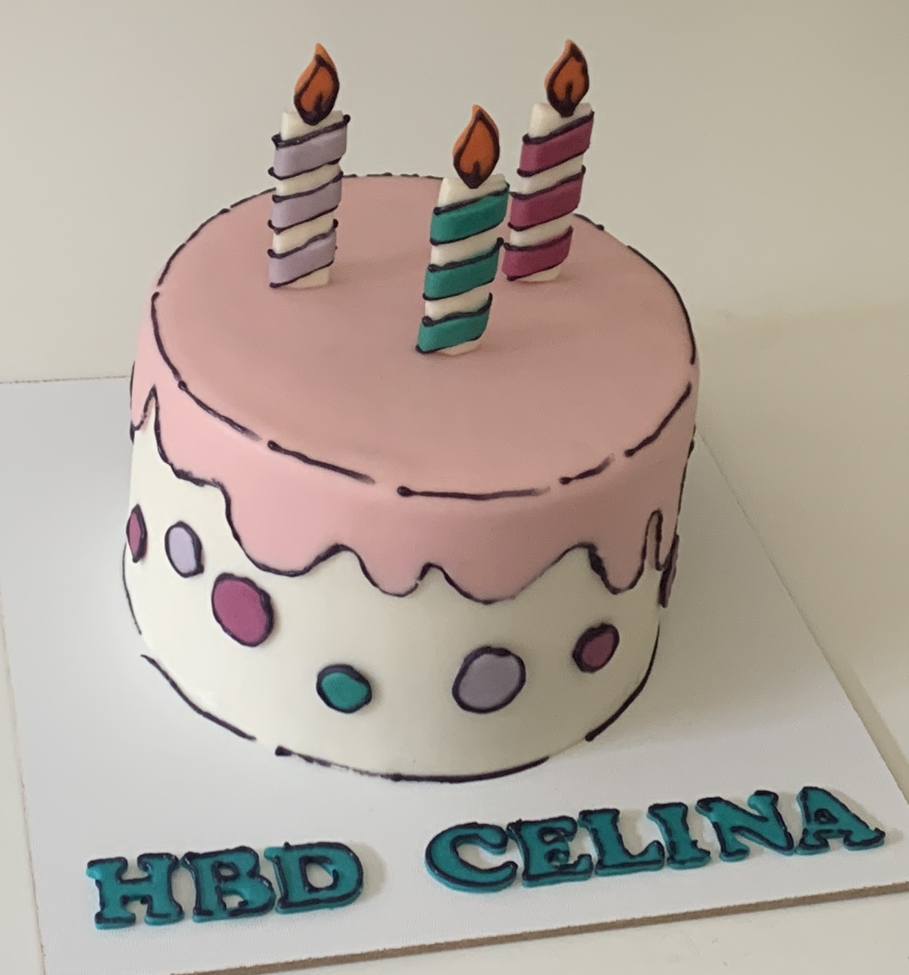 Comic taart CELINA - Het Taartenhuis