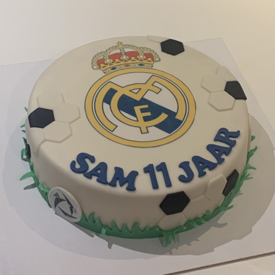 Real Madrid logo taart SAM - Het Taartenhuis