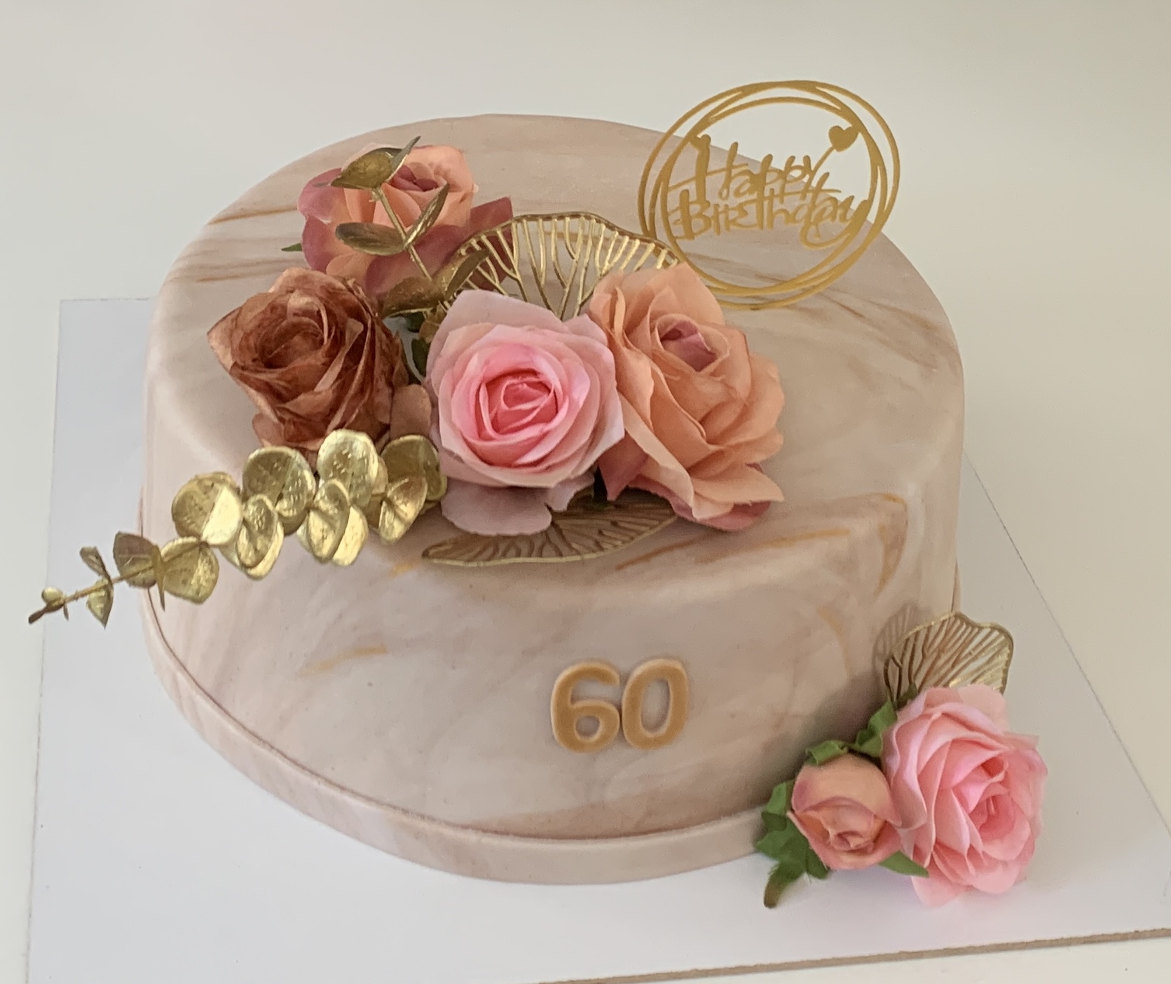 Bloemen taart 60 RAWEENA - Het Taartenhuis