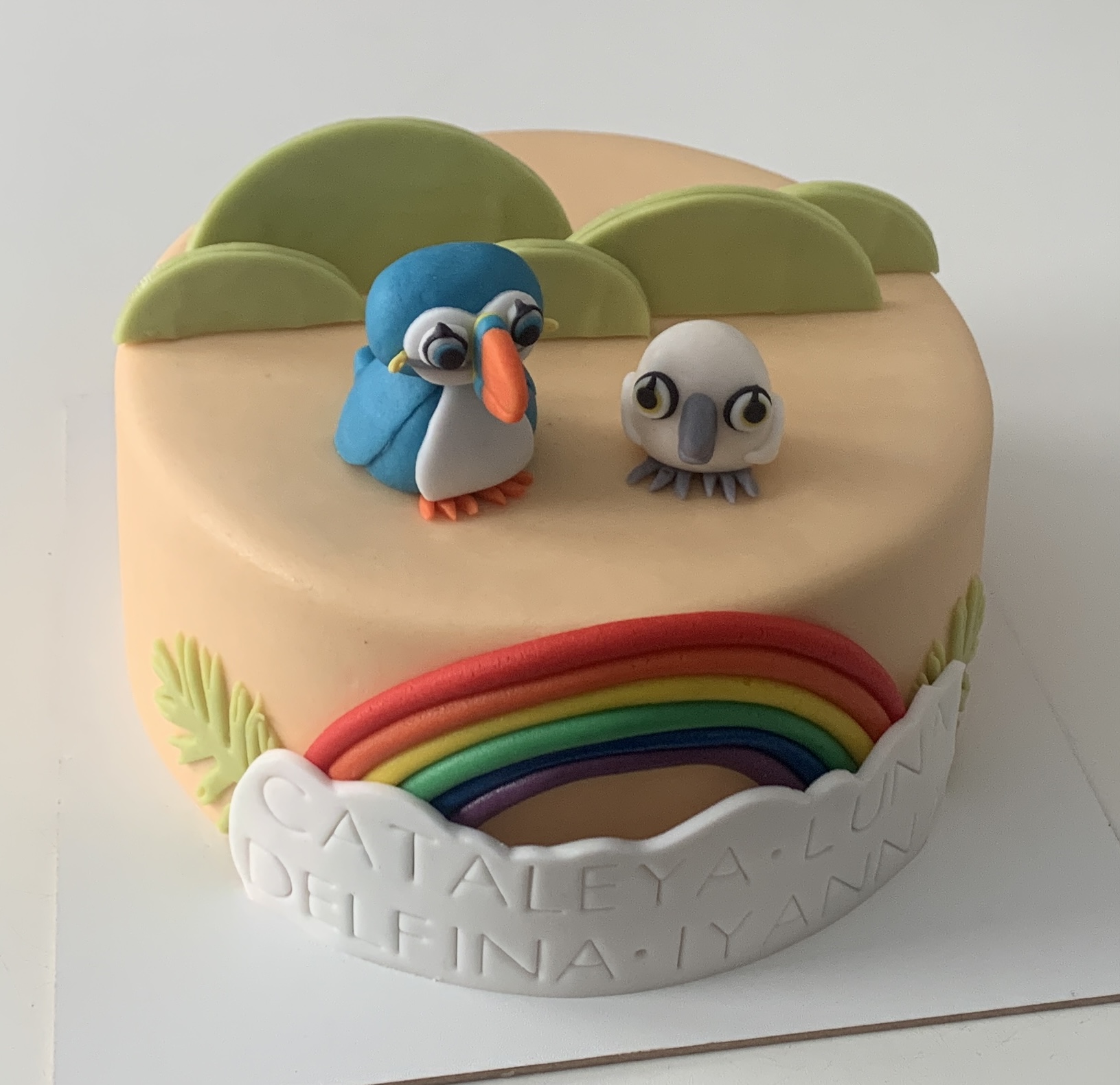 Puffin Rock taart - Het Taartenhuis