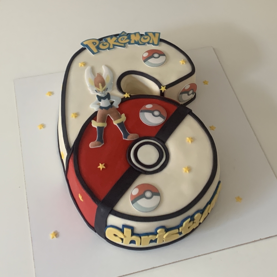 Pokemon cijfer taart CHRISTIAAN - Het Taartenhuis