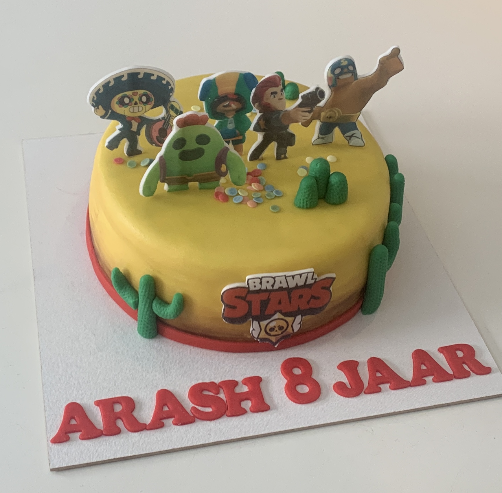 Brawl Stars taart ARASH - Het Taartenhuis