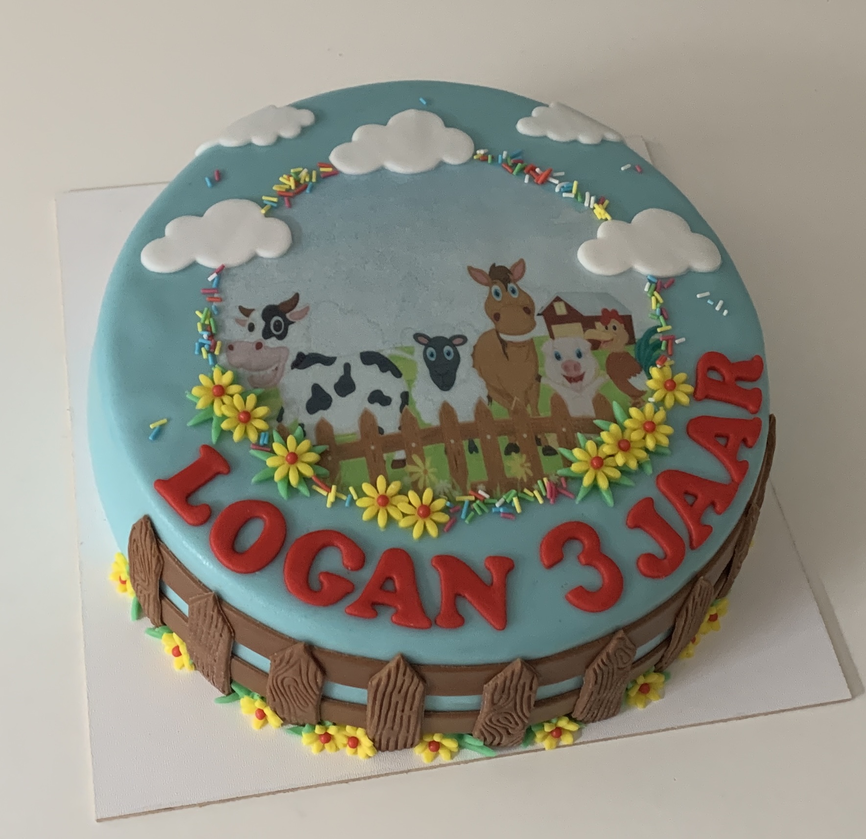 Boerderij taart LOGAN - Het Taartenhuis